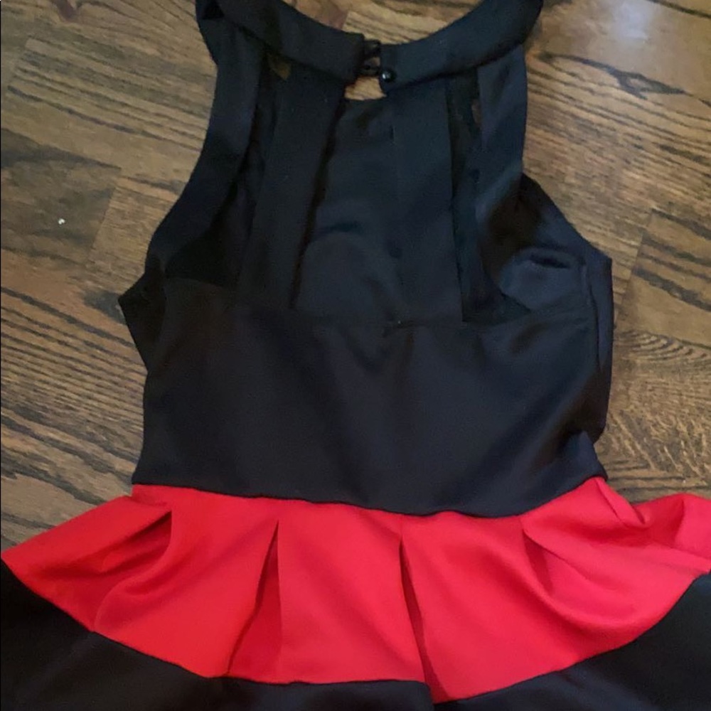 Black And Red Crystal Doll Homecoming/Prom Dress - Gem